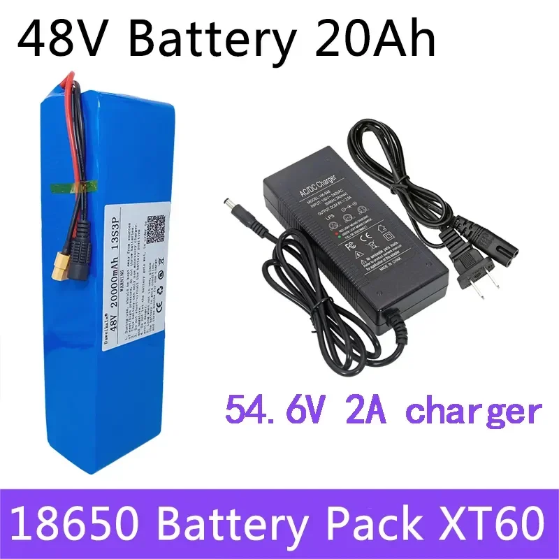 New-48V-Battery-20Ah-13S3P-XT60-18650-Lithium-ion-Battery-Pack-20Ah-For ...