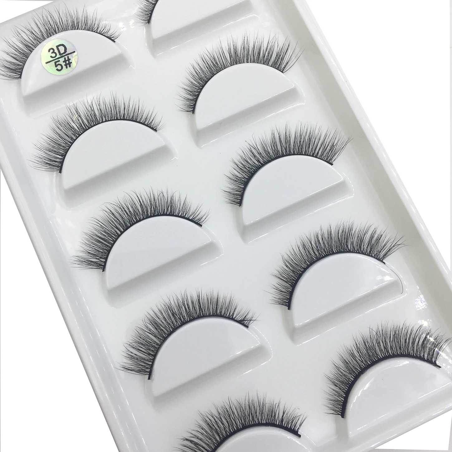12 Style 5 Pairs 3D Natural Mink False Eyelashes Makeup Fake Eye Lashes ...