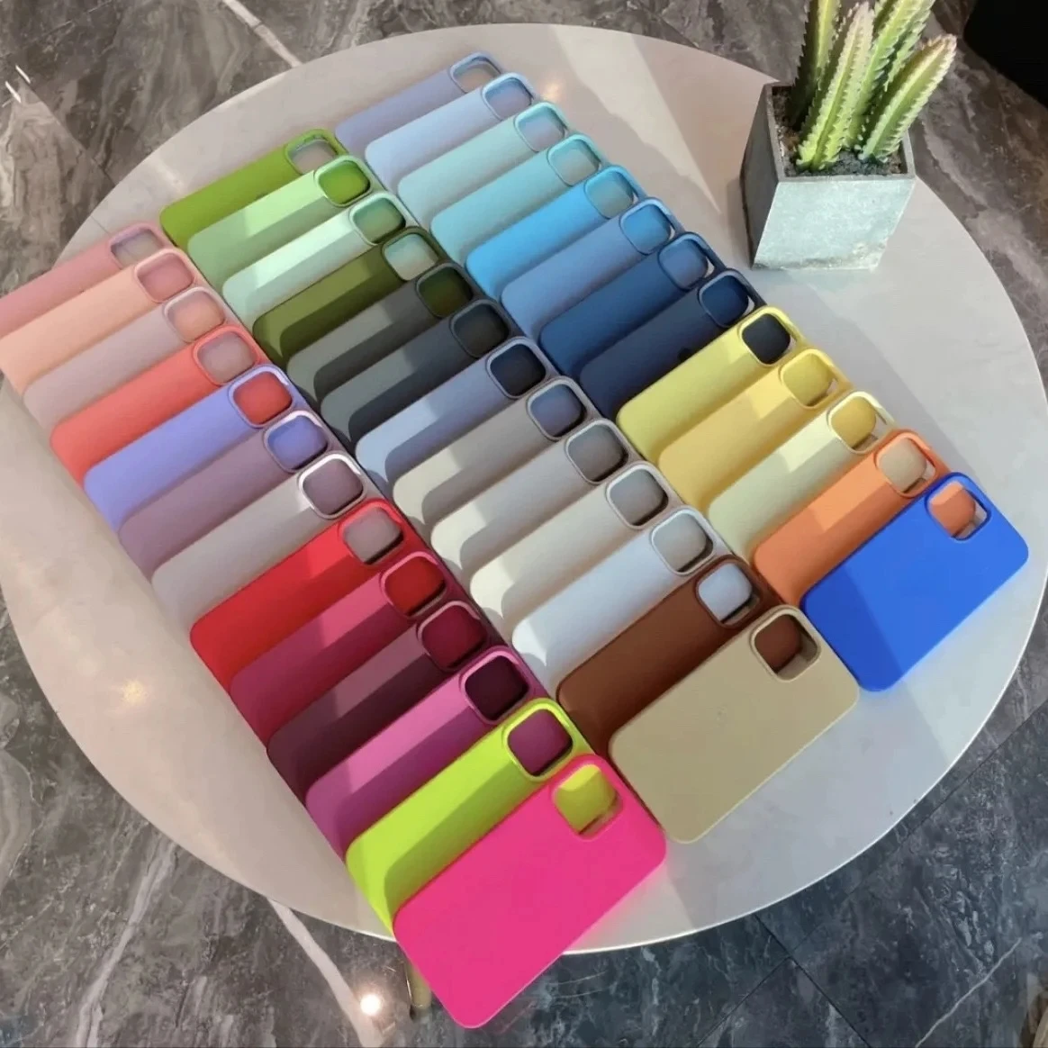 Luxury-Original-Official-Silicone-Cases-For-iPhone-15-14-13-11-12-Pro ...