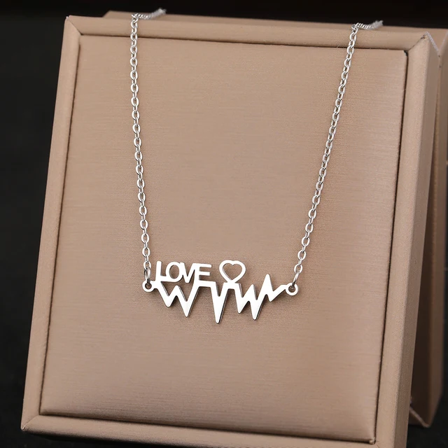 Stainless Steel Necklaces Elegant Exquisite Heart Infinity Symbol ...