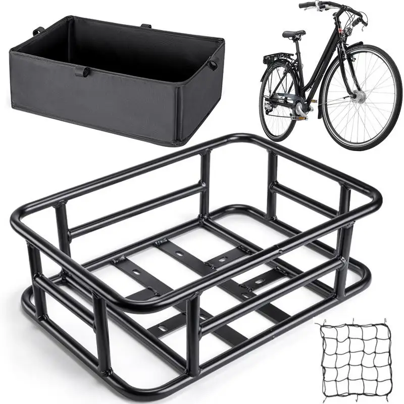 Rear-Bike-Basket-Metal-Bike-Basket-PU-Liner-Large-Rear-Bike-Rack-Basket ...