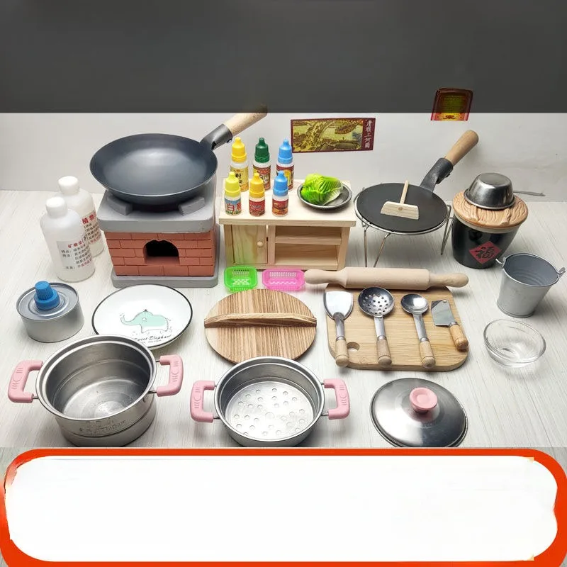 Mini-Kitchen-Full-Set-of-Cooking-and-Edible-Kitchenware-Real-Edition ...