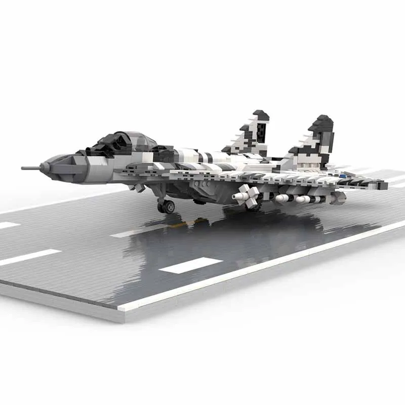 1461PCS MOC Military Series Ukraine MiG-29 Kiev Ghost Aircraft Model ...