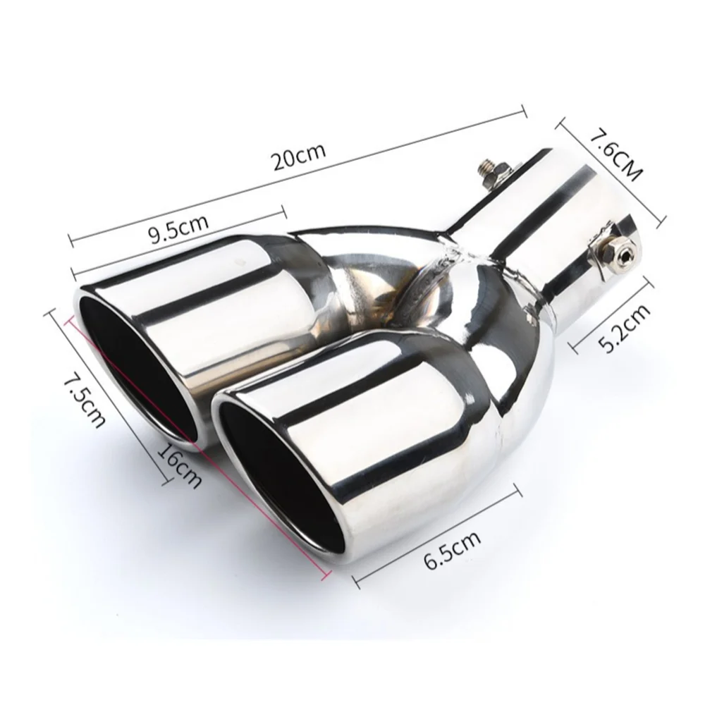 3-inch-exhaust-tip-dual-Round-Double-Wall-Polished-Stainless-Exhaust ...
