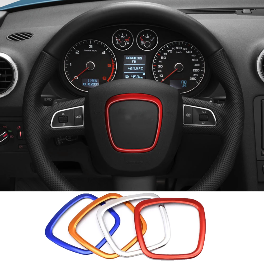 Car-Steering-Wheel-Center-Badge-Cover-Sticker-Car-Styling-For-Audi-A4 ...