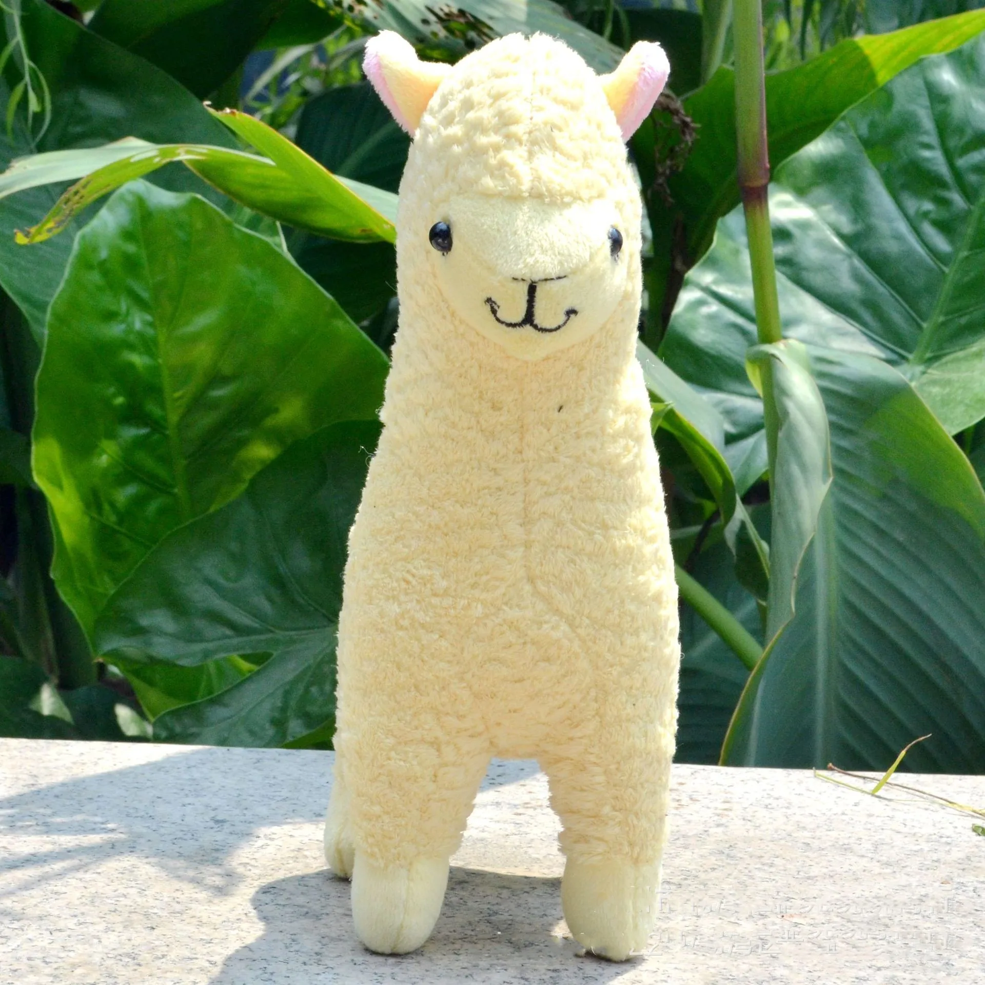 23cm-Soft-Stuffed-Alpaca-Plush-Toy-Cute-Fuzzy-Plush-Animal-Doll-White ...