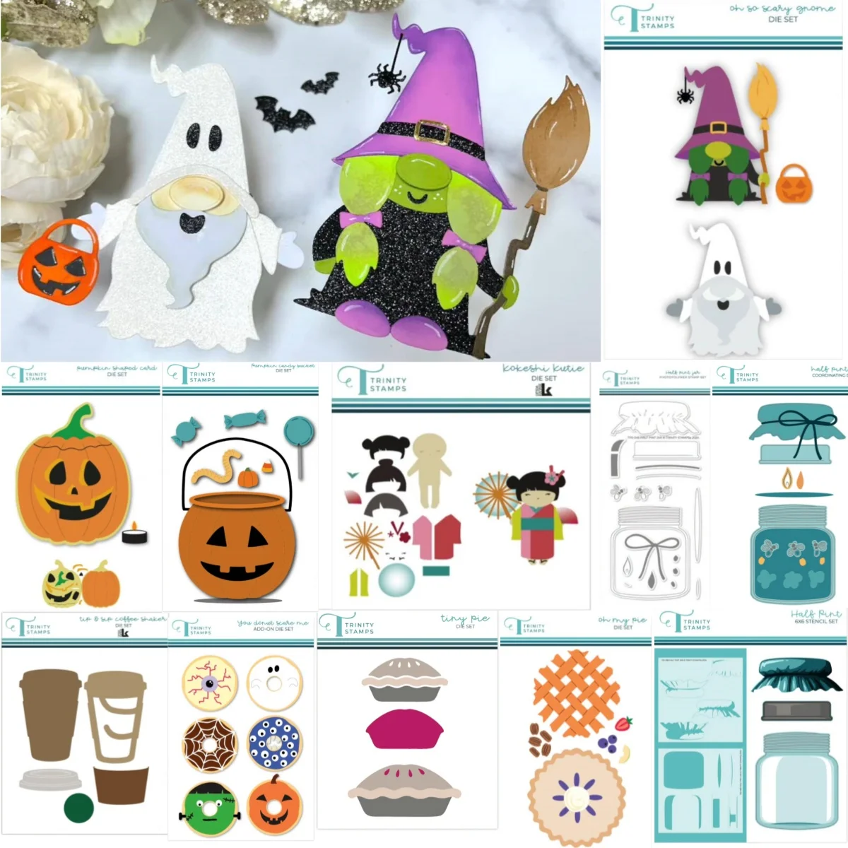 2024-Halloween-Ghost-Witch-Pumpkin-Donut-Metal-Cutting-Dies-For-DIY ...