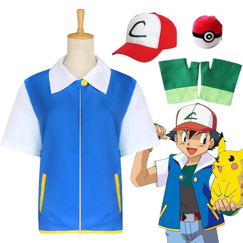 Anime-Ash-Ketchum-Trainer-Costume-Pokemon-Ash-Ketchum-Cosplay-Jacket ...