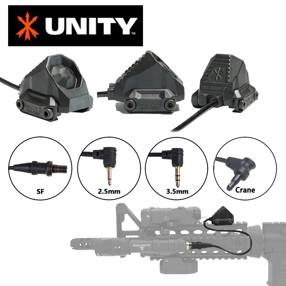 UNITY ยุทธวิธี AXON SL SYNC 7 "Picatinny รีโมทคอนโทรลสําหรับ Surefire ...