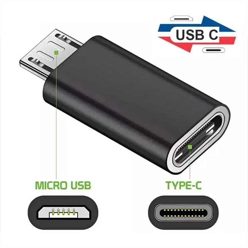 USB-Type-C-Female-To-Micro-USB-Male-Adapter-Connector-Type-C-Micro-USB ...