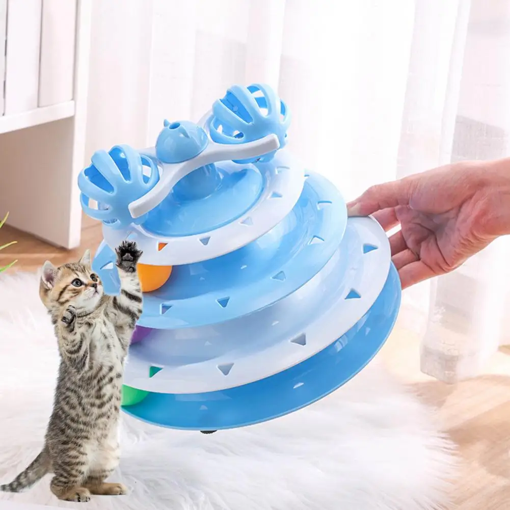 Durable-Cat-Spinning-Ball-Toy-4-Layers-Kitten-Toy-Free-Disassembly ...