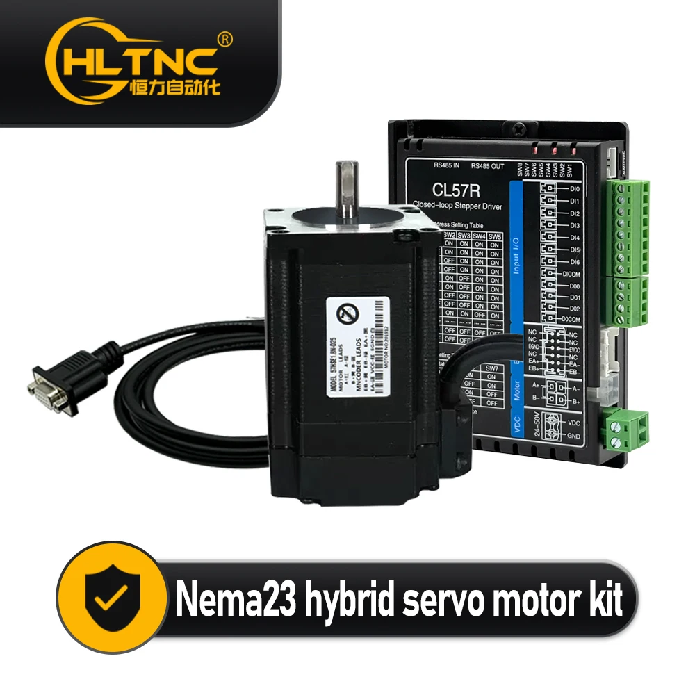 Nema23-Closed-Loop-Stepper-Motor-Kit-With-CL57R-RS485-Network-Modbus-RTU-Driver-For-CNC ...