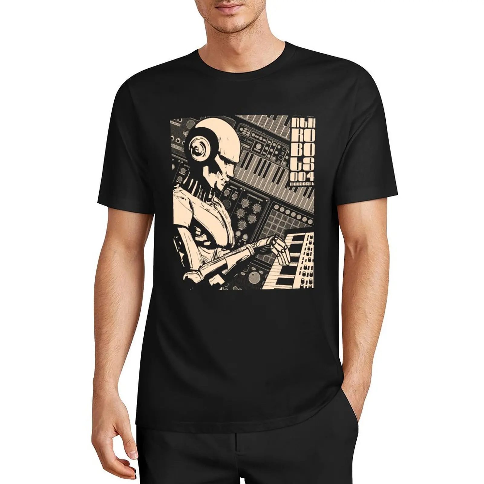 Synth-robot-004-Synthesizer-musician-and-music-producer-T-Shirt-anime ...