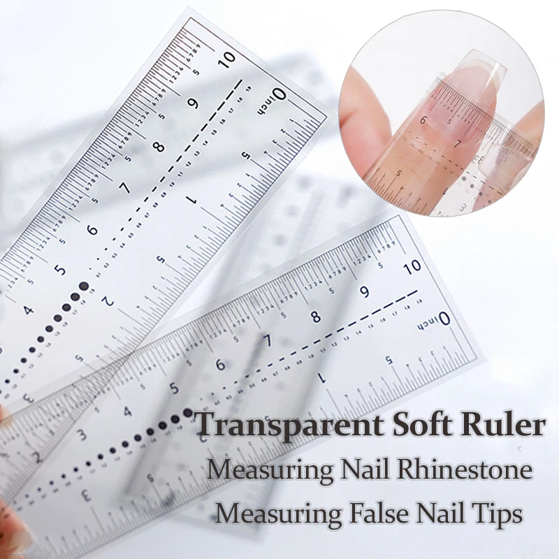 1-5-10pcs-Clear-Nail-Ruler-Acrylic-Fake-Nails-Size-Measurement-Tools ...