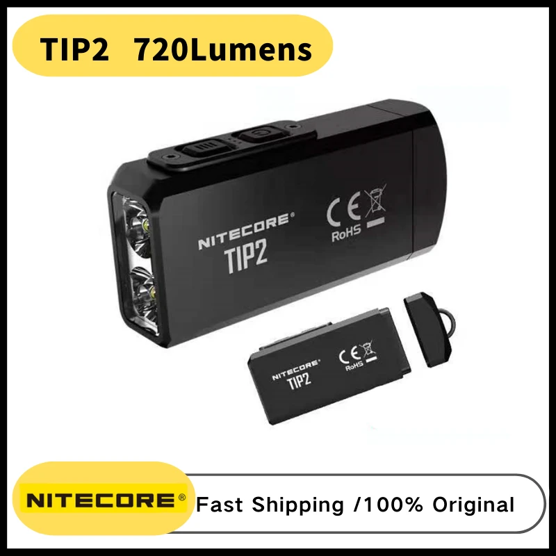 Original Nitecore Tip2 Mini Light Cree Xp-g3 S3 720 Lumen Usb ...