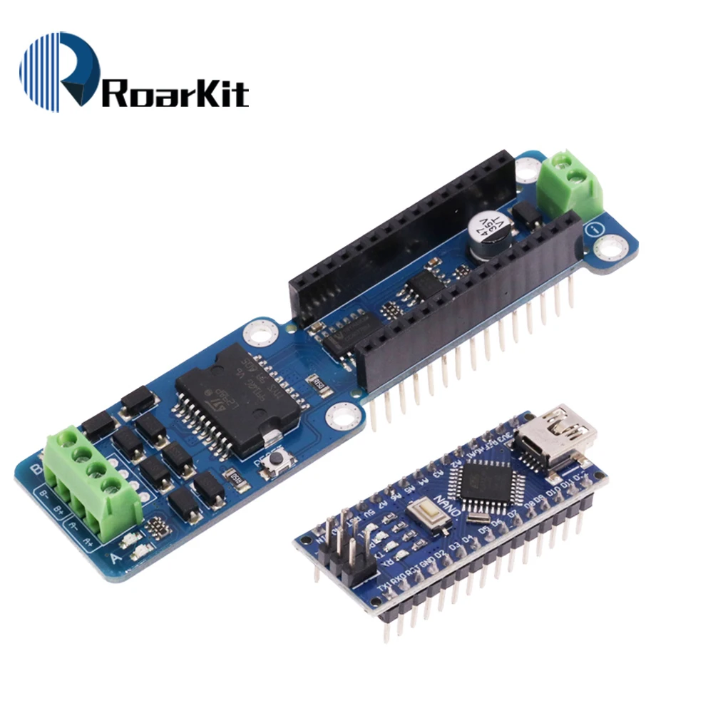 NANO-L298P-2A-Dual-Channel-DC-Stepper-Motor-Driver-Shield-5-12V-PWM-DC ...