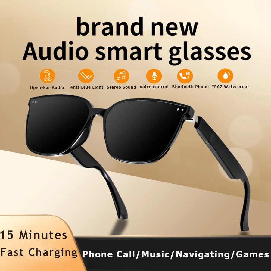 MZ06-Smart-Glasses-BlueTooth-Audio-PHONE-Call-Game-Navigating-Sunglasses-Anti-UV380-Ultraviolet ...