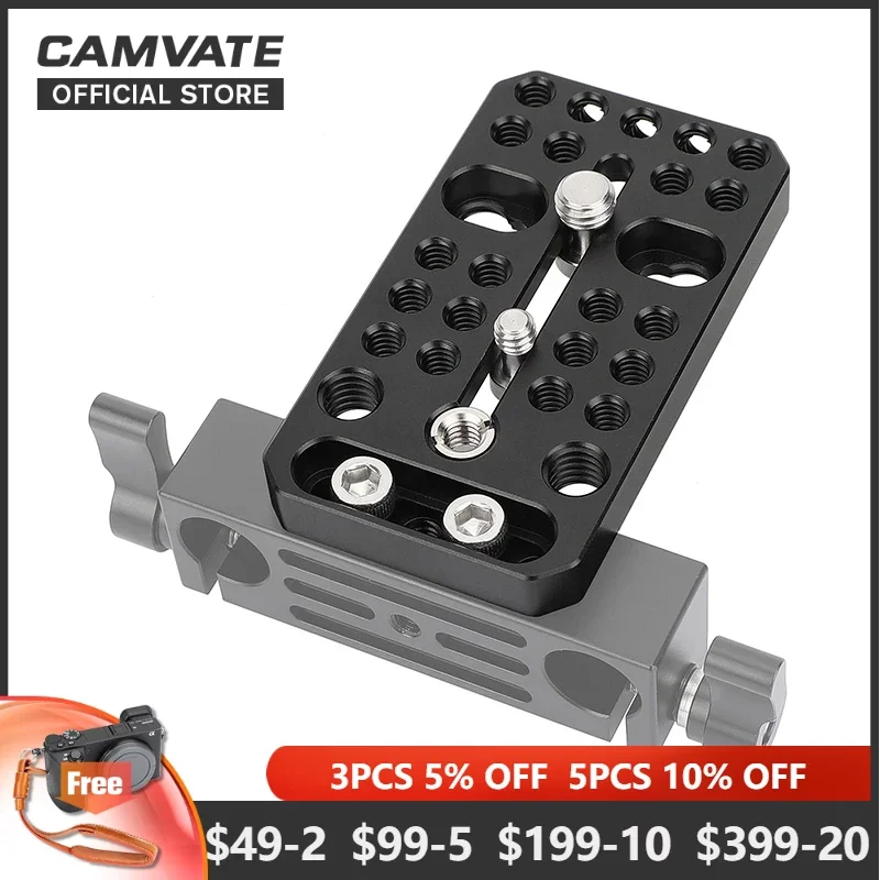 CAMVATE-Multipurpose-Cheese-Plate-Camera-Baseplate-with-1-4-20-3-8-16 ...