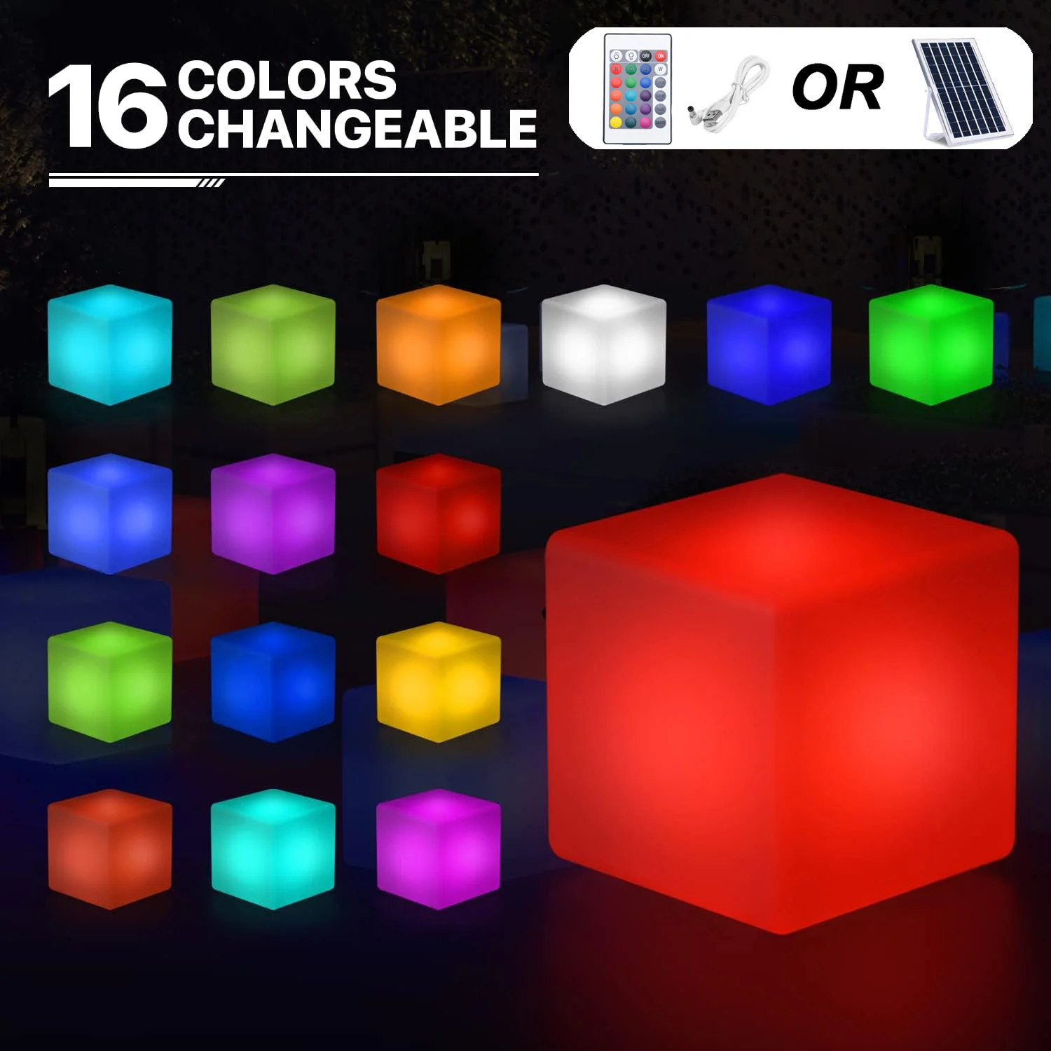 LED-Square-Cube-Solar-Light-USB-Recarreg-vel-Desktop-Luz-Decorativa-L ...