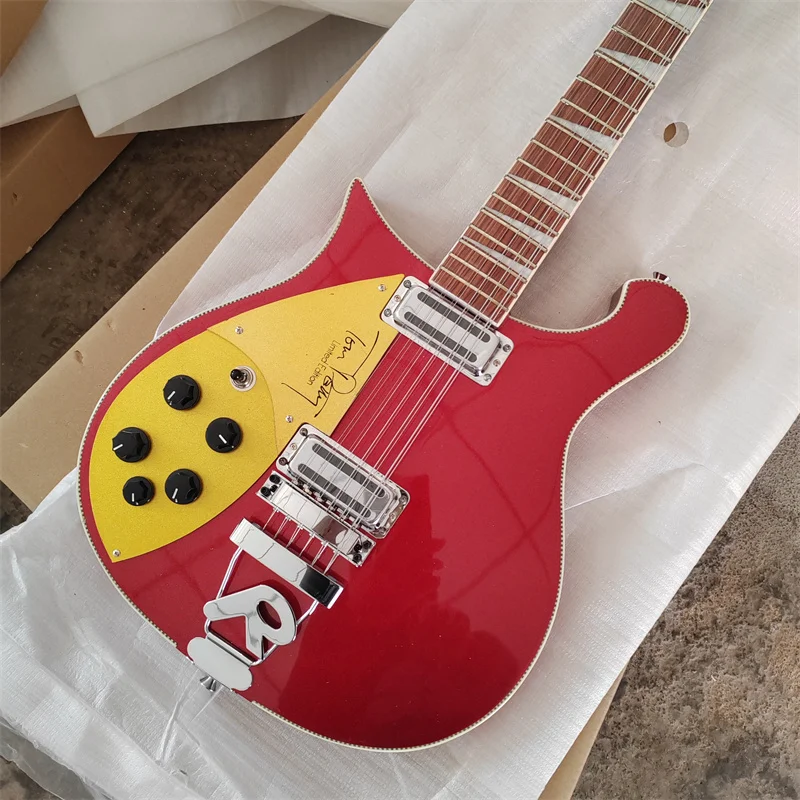 Classic Left Hand Half Hollow Electric Guitar, 12 Strings Can Be ...