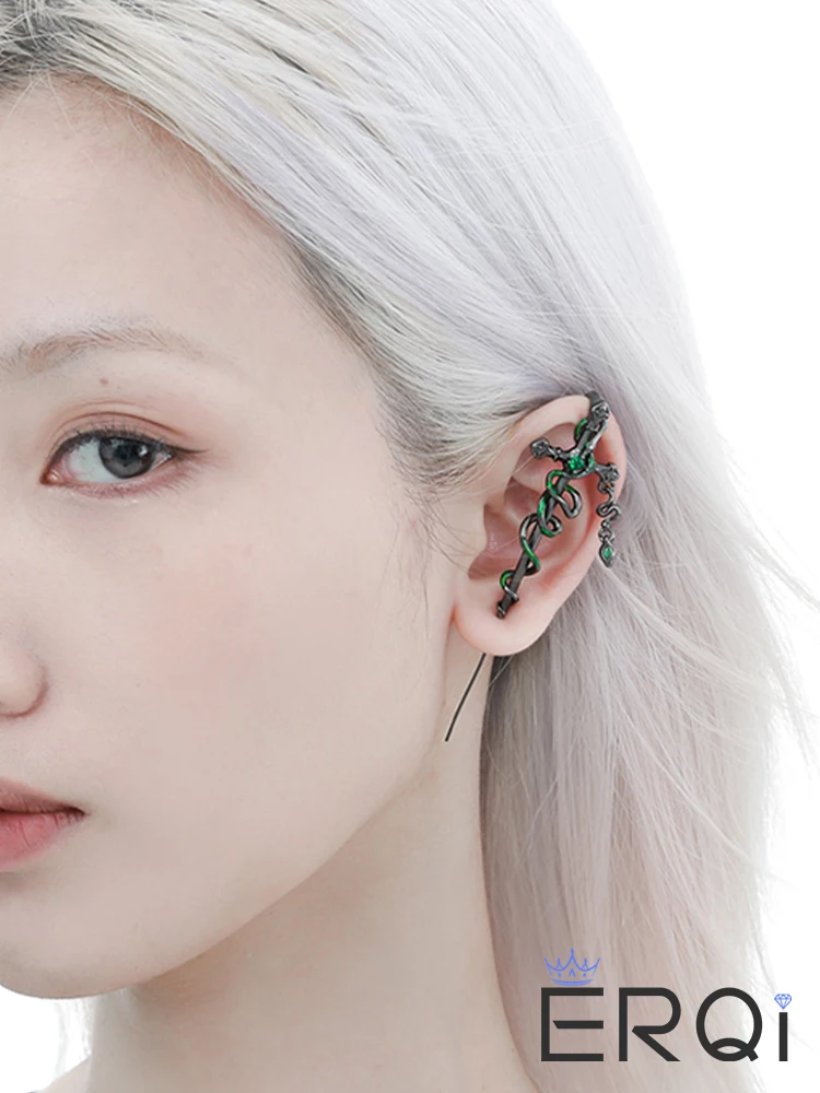 2024-New-Serpentine-Piercing-Ear-Needle-New-Gothic-Style-Men-s-And ...