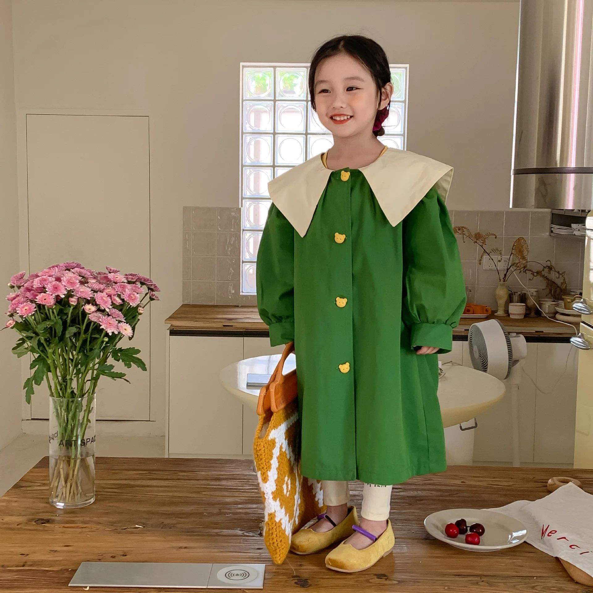 Childrens Clothing Dress Green | Green Casual Dress Girl | Autumn ...