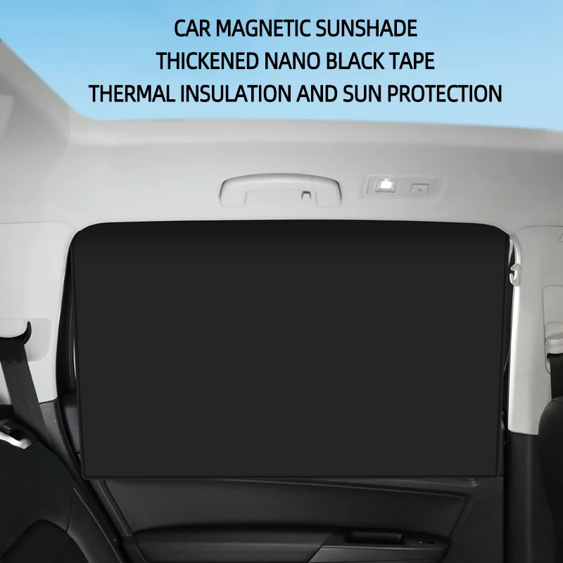 2Pcs-Fully-Blackout-Magnetic-Car-Curtains-Summer-Sun-Protection-10pcs ...