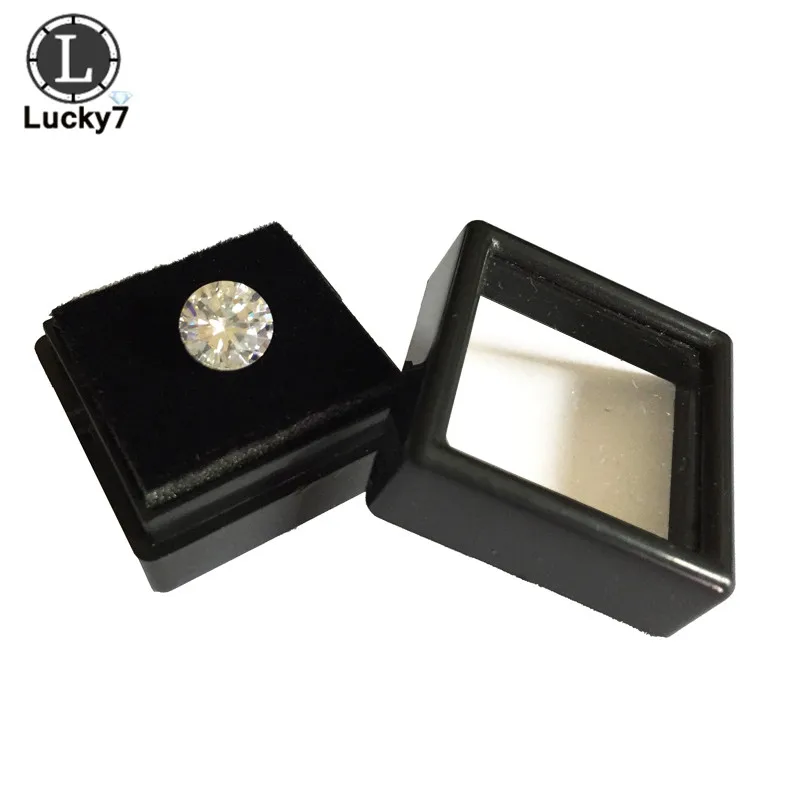 10pcs-Gem-Display-Package-Box-White-Black-Gem-Case-With-Foam-Pad-Beads ...