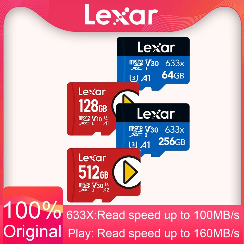 Original-Lexar-Memory-Cards-A1-64GB-256GB-128GB-1TB-A2-512GB-SDXC-Micro ...