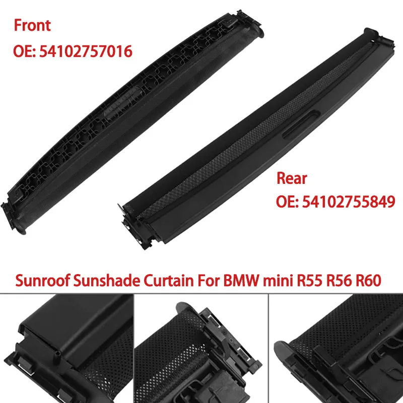 Car Panorama Sunroof Sunshade Curtain Cover For BMW mini R55 R56 R60 ...