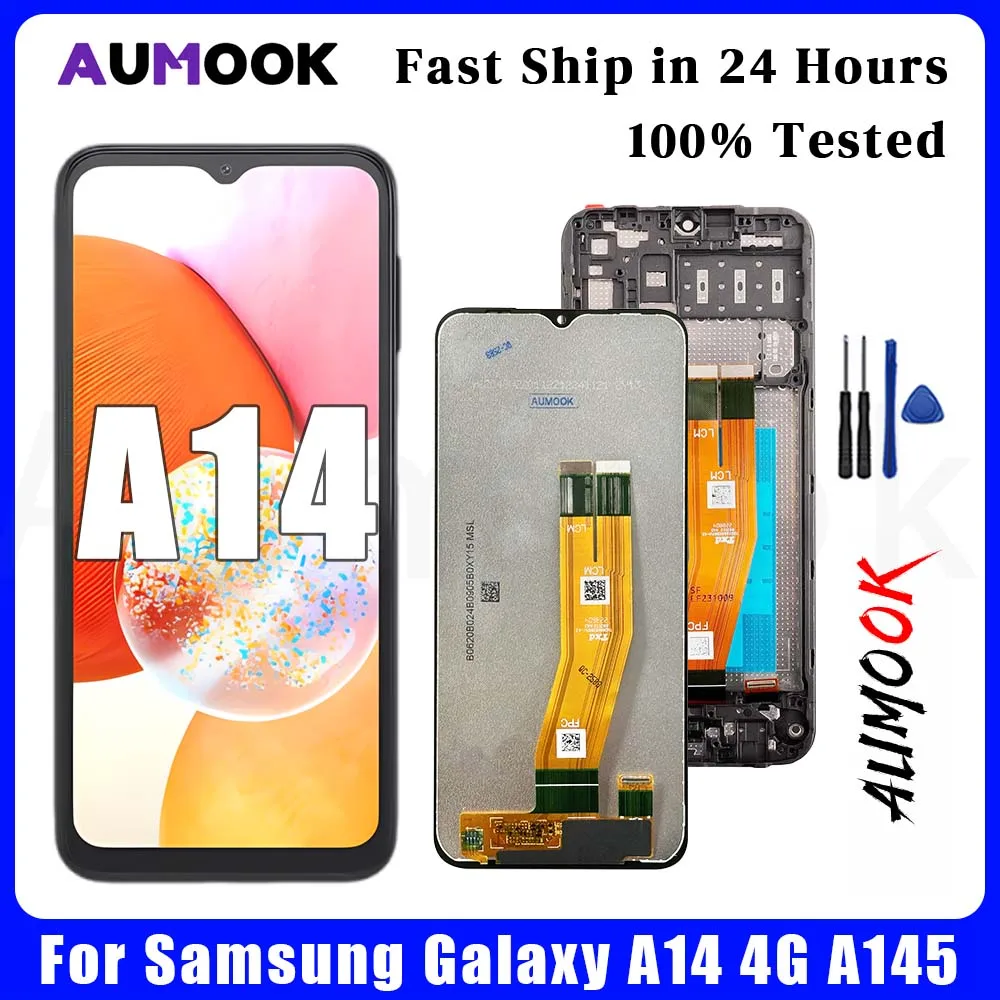 6.6" for Samsung Galaxy A14 4G A145F A145P LCD Display Touch Screen ...