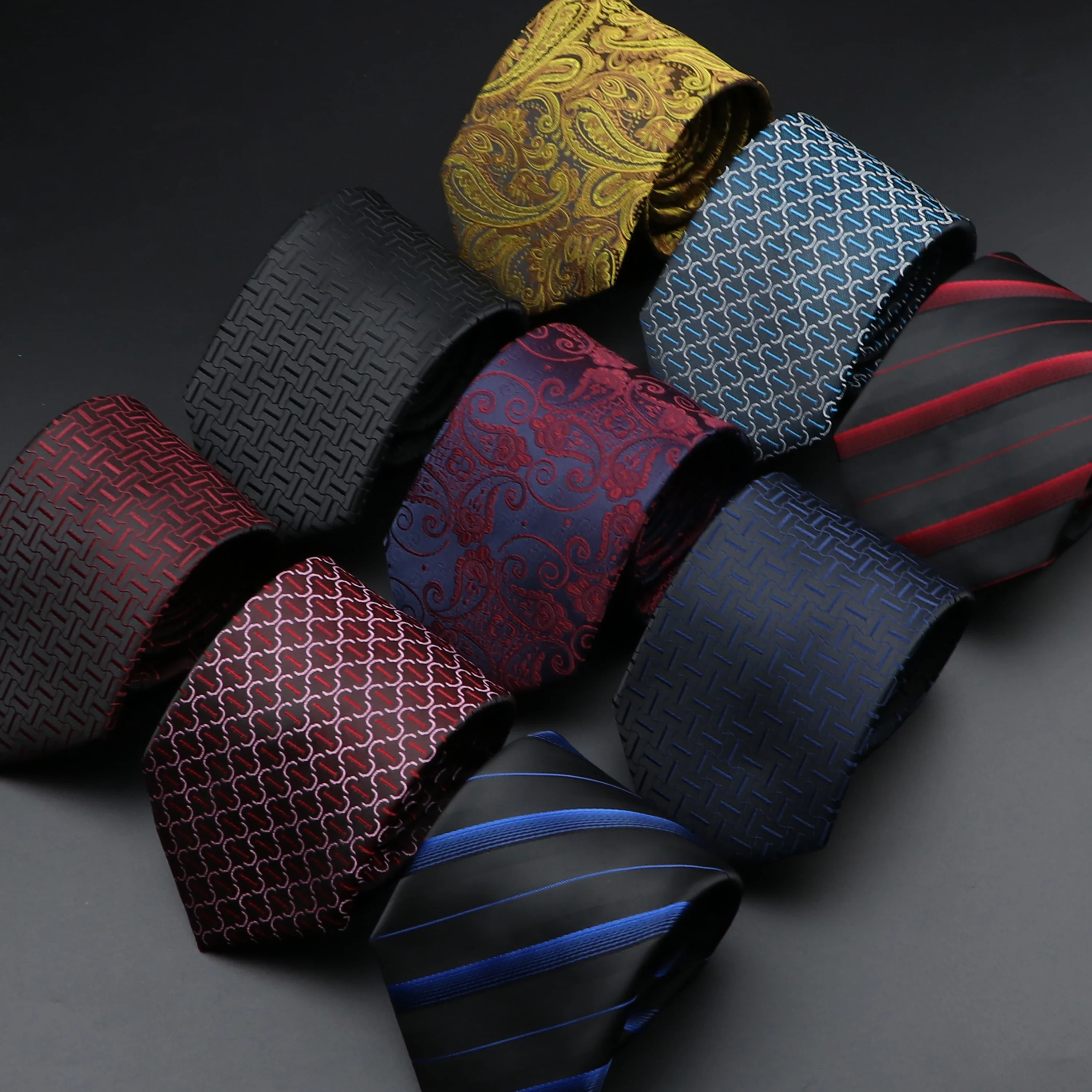 13-Styles-New-Men-s-Tie-Classic-Striped-Geometry-Paisley-8CM-Jacquard ...