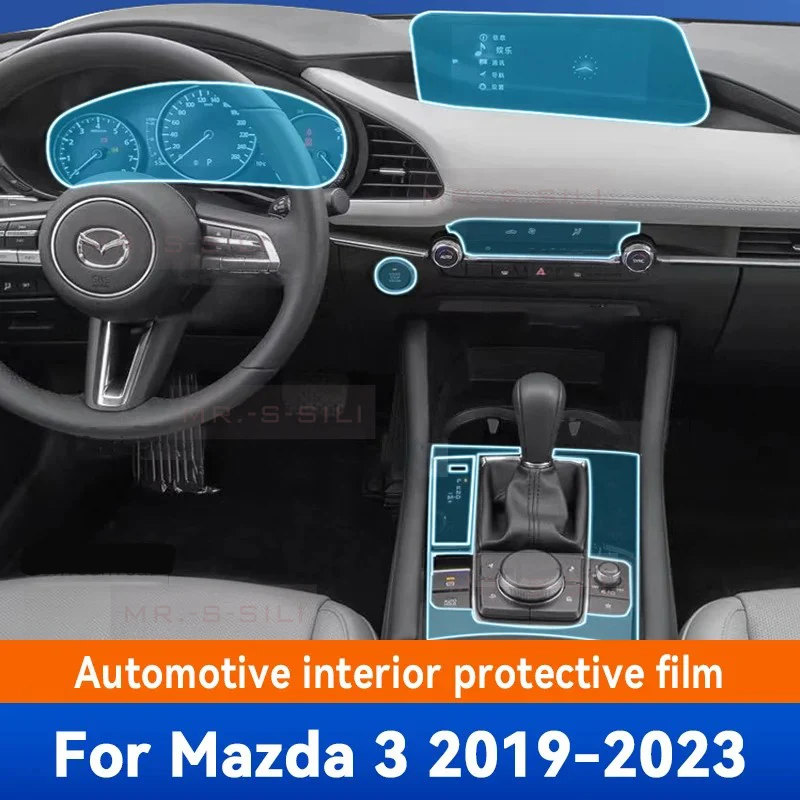 For-MAZDA-3-2019-2023-Car-Interior-Center-Console-GearBox-Panel ...