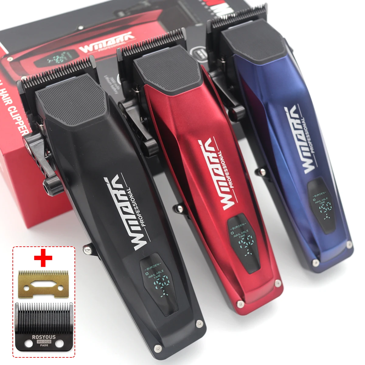 WMARK NG-125 Professional Electric Hair Clippers 7500RPM Rotating Motor ...