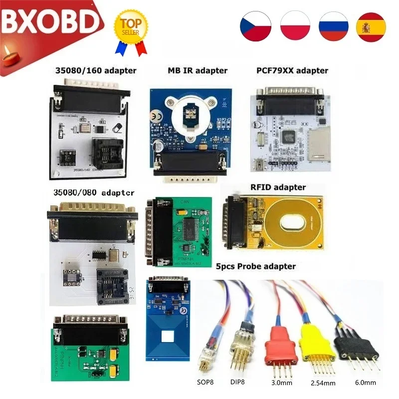 PL-Ship-Iprog-Probe-Adapters-Works-ECU-For-Xprog-iProg-in-circuit-ECU ...