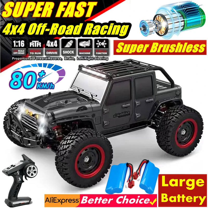 4WD-Remote-Control-RC-Car-50-or-Super-Brushless-80KM-H-Fast-High-Speed ...