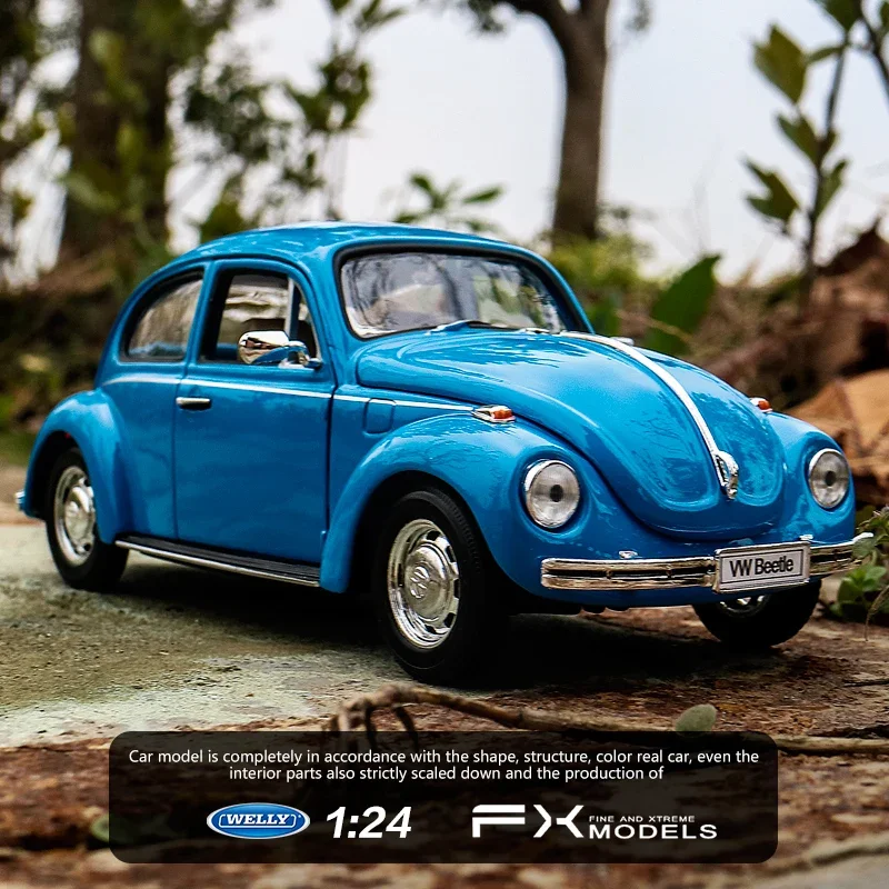 WELLY-1-24-Volkswagen-Beetle-car-alloy-car-model-simulation-car ...