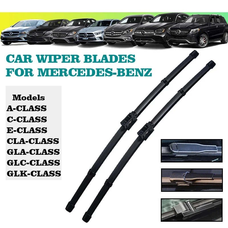 Car-Front-Wiper-Blades-For-Mercedes-Benz-A-C-E-CLA-GLA-CLC-GLK-Class ...