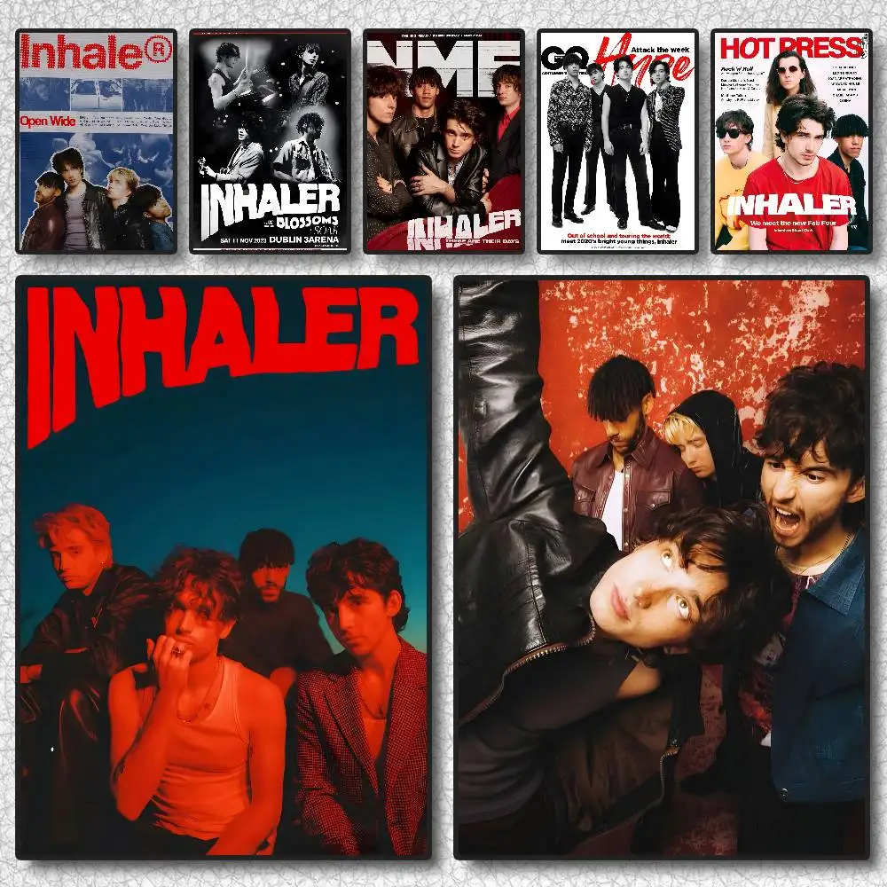 Irish Rock Band Inhale Poster Self-adhesive Art Waterproof Sticker ...