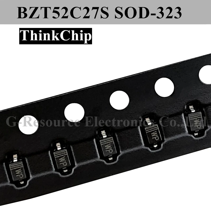 (100pcs) BZT52C27S SOD 323 SMD 0805 Voltage Stabilized Diode 27V ...