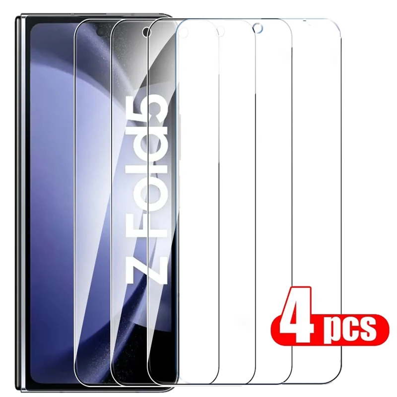 4PCS-Tempered-Glass-For-Samsung-Galaxy-Z-Fold-5-HD-Clear-Screen ...
