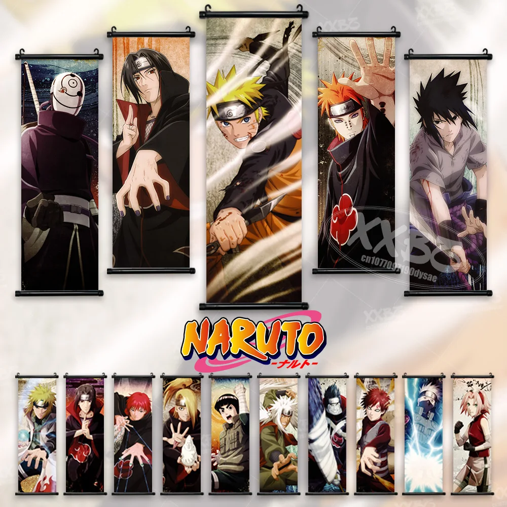 Uzumaki-Naruto-Anime-Poster-Uchiha-Sasuke-Hanging-Painting-Hatake ...