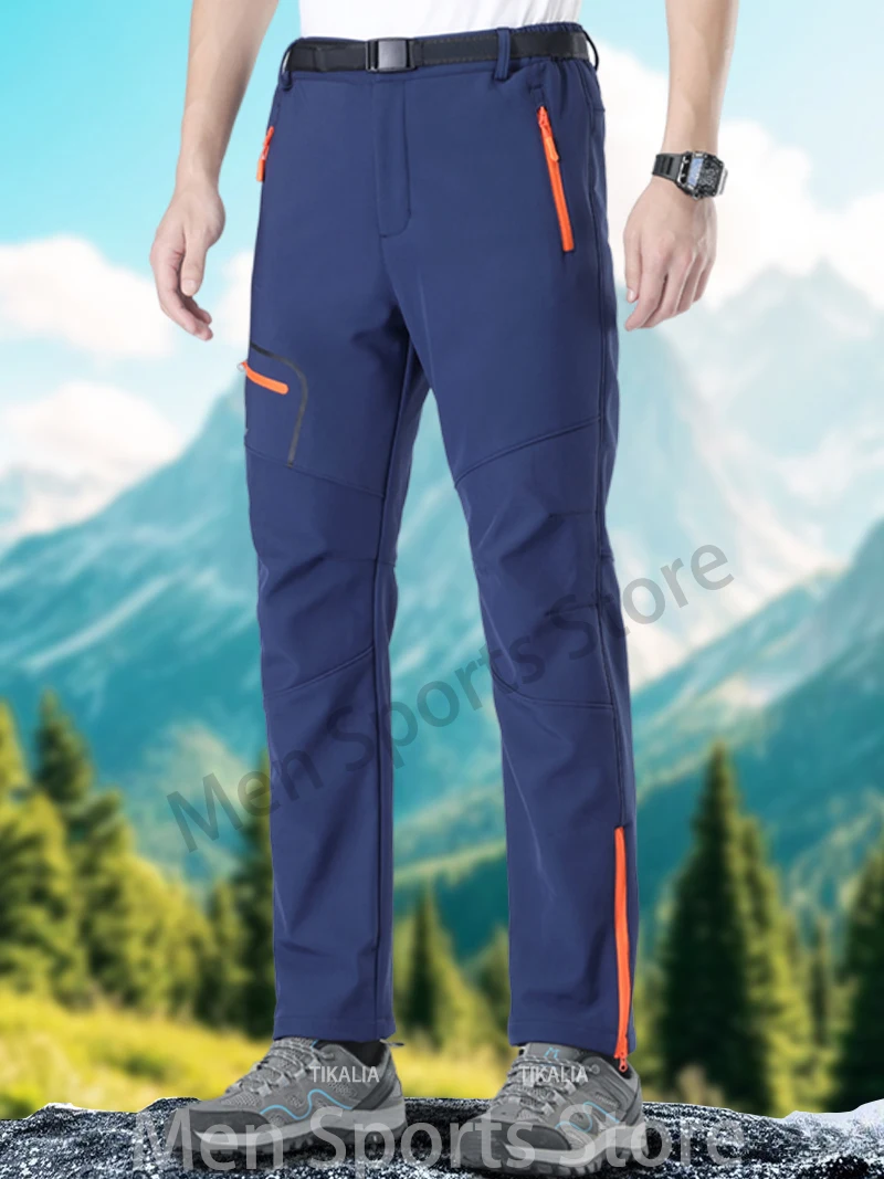 Waterproof Hiking Pants Men Softshell Pants Spring Autumn Windproof ...