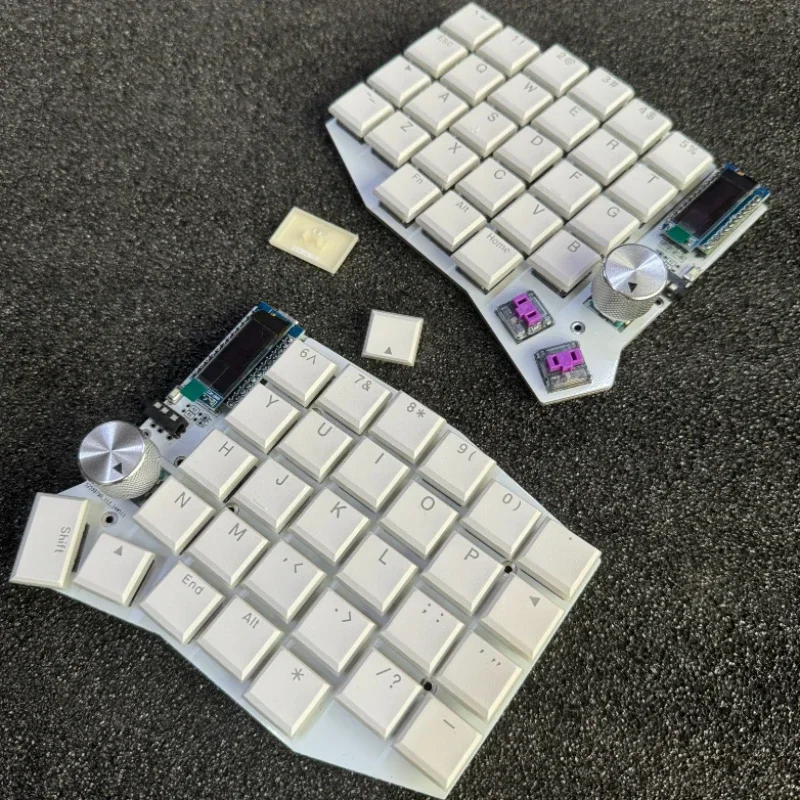 Open-Source-Sofle-Split-Keyboard-Custom-OLED-Screen-Kailh-Low-Profile ...