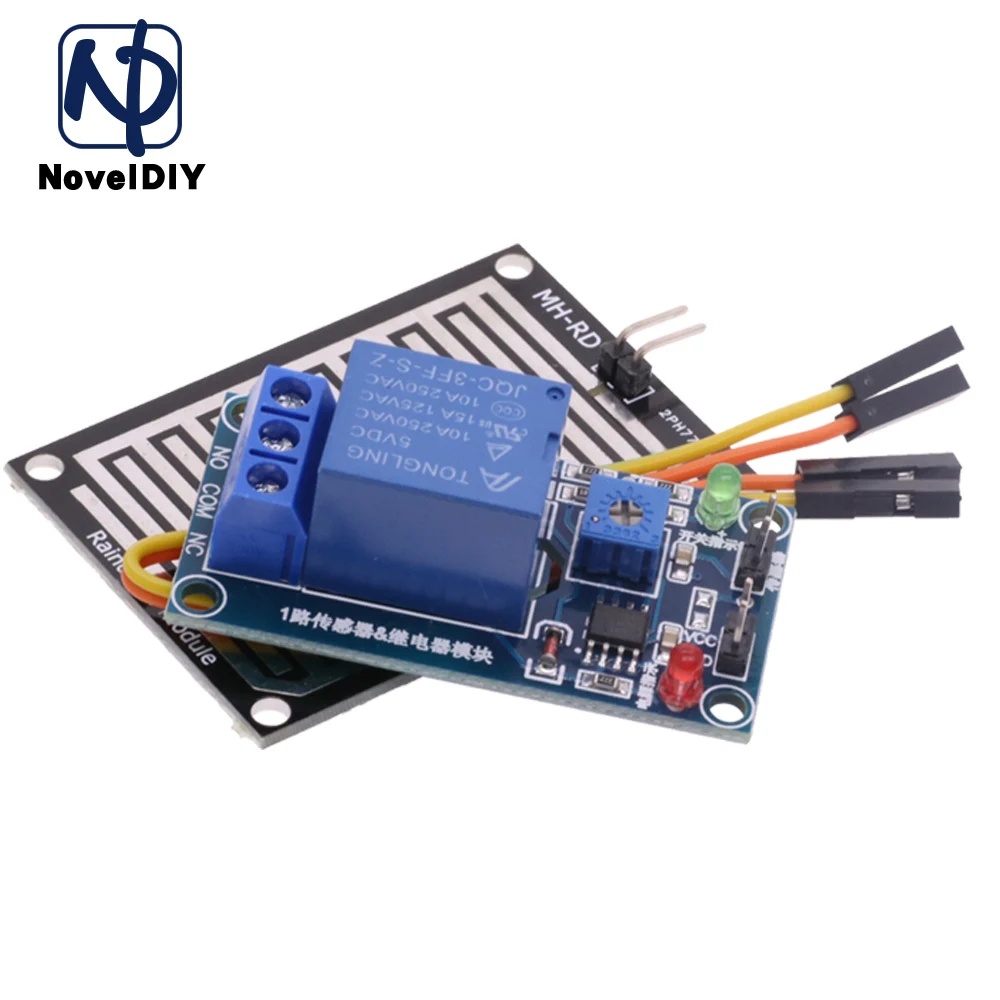 Snow Raindrops Detection Sensor Module Rain Weather DC 5V/12V Humidity ...