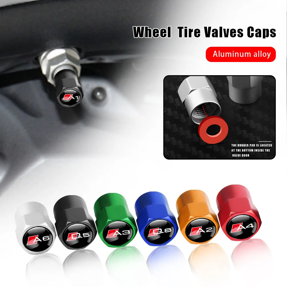 4pcs-Auminum-Car-Wheel-Tire-Valve-Caps-Tyre-Rim-Stem-Covers-for-Audi ...
