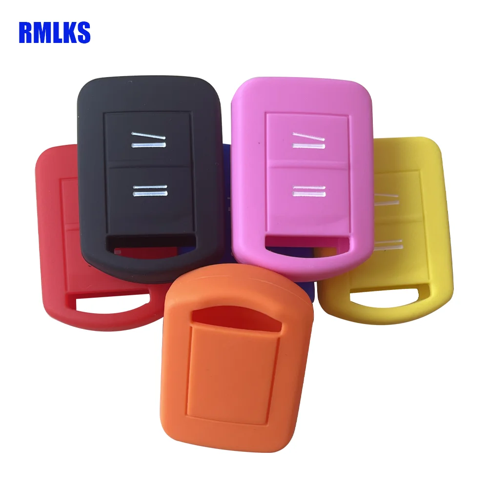 2 Buttons silicone car key cover case set protection For Vauxhall/Opel ...