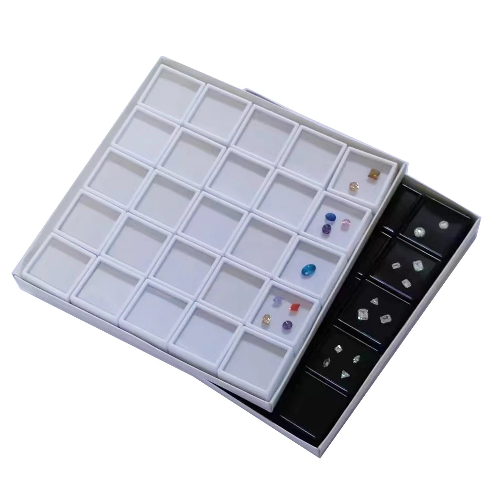 Lots-of-25Pcs-Diamond-Jewelry-Storage-Box-5cm-Gems-Organizer-Case-Stone ...