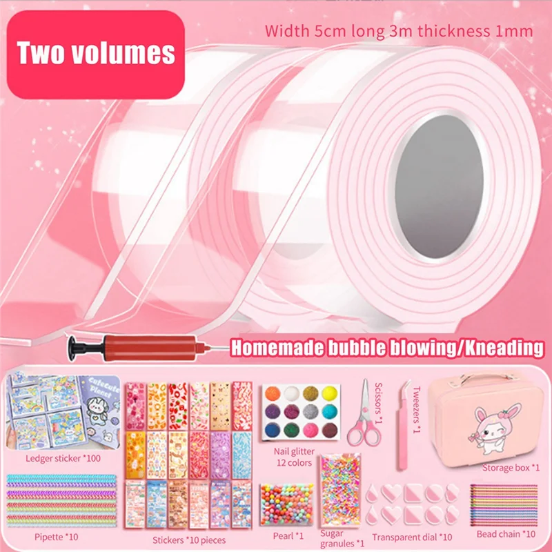 Transparent-Nano-Tape-Bubble-Kit-9-84FT-Nano-Tape-Bubble-for-Kids ...