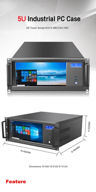 5u Server Case Rackmount Chassis Industry Computer Pc Case, 48% OFF